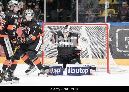 Patrick Klein of Löwen Frankfurt during the DEL2 match between Löwen ...