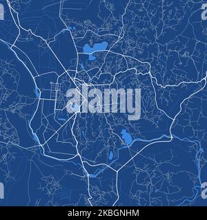 Antananarivo vector map. Detailed map of Antananarivo city ...
