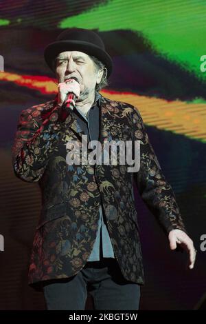 Spanish singer Joaquin Sabina performs in concert in Mexico City ...