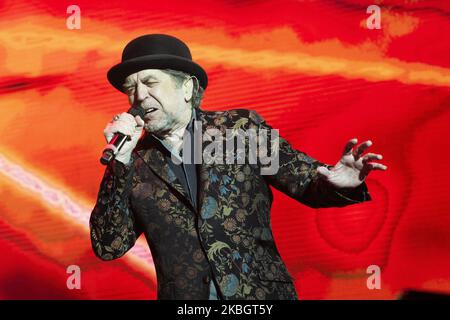 Spanish singer Joaquin Sabina performs in concert in Mexico City ...