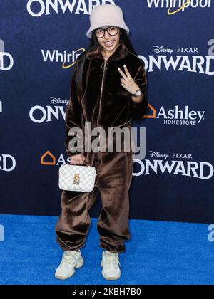 DJ Livia arrives at the World Premiere of "Onward" at El Capitan ...