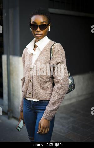 Street Style At Iceberg Fashion Show: February 21 - Milan Fashion Week ...