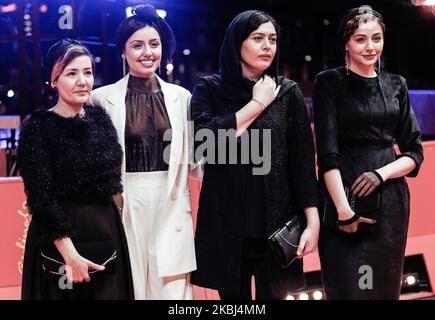 (L-R) Iranian actress Baran Rasoulof and Actress Shaghayegh Shourian ...