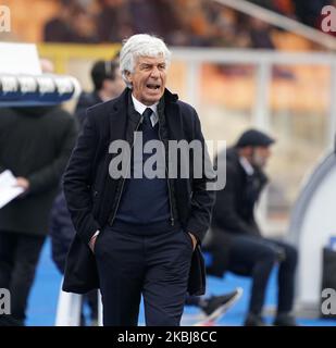 Gian Piero Gasperini Head Coach of AS Roma reacts during Serie A 2025/ ...