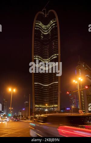 National Bank of Kuwait tower, designed by Norman Forster and Partners ...