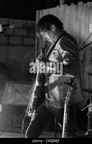 Blues guitarist and singer Albert Frost performing at the Hogsback ...