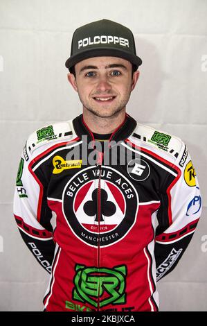 Jaimon Lidsey during the Belle Vue Aces Media Day at the National ...