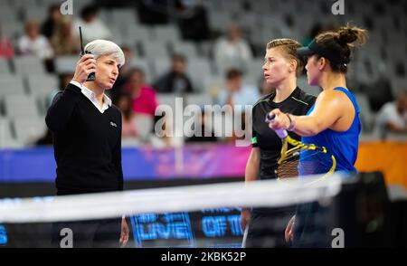 Marija Cicak in action during qualifications at the 2019 Nature Valley ...