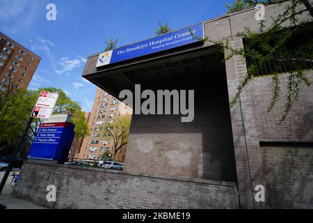 A view of the Brooklyn Hospital Center in Brooklyn, New York USA during ...