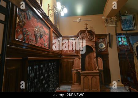 A view of the monastery complex of the Sisters of Our Lady of Mercy in Krakow, seen on the eve ...