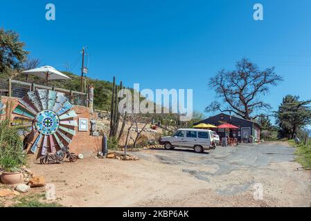 WOLSELEY, SOUTH AFRICA - SEP 9, 2022: The Creative Hub road stall on ...