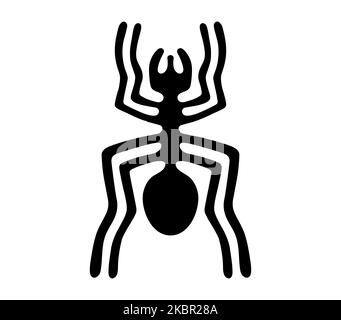 Geoglyph of the spider from Nazca, The Nazca Lines, Nazca Desert, Peru ...