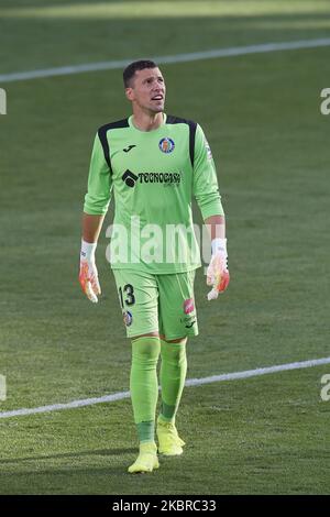 David Soria of Getafe looks on during the Spanish league, La Liga EA ...