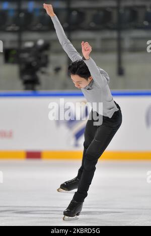 WESLEY CHIU (CAN) during Men Practice, at the ISU Grand Prix of Figure ...