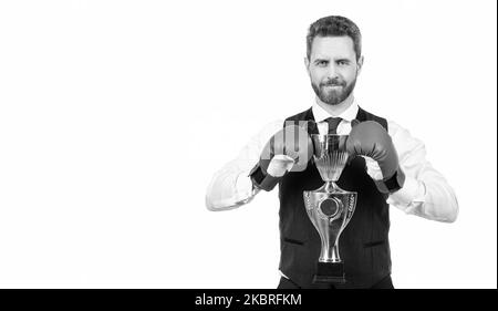 relentless struggle and success. man win corporate battle. business ...