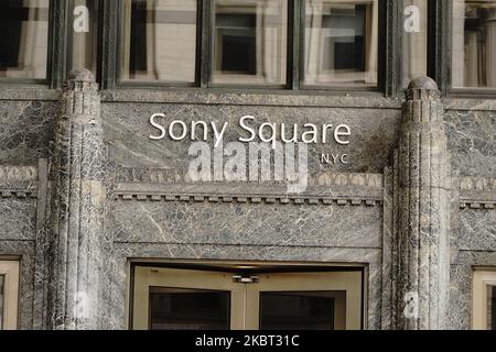 Sony square NYC permanently closes on July 3, 2020. (Photo by John ...