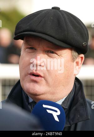 Trainer Gordon Elliott after seeing James Smith win the Lough ...