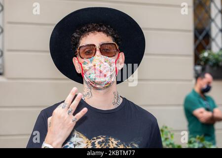 Wayne Santana attends the Etro fashion show during Milan Digital ...
