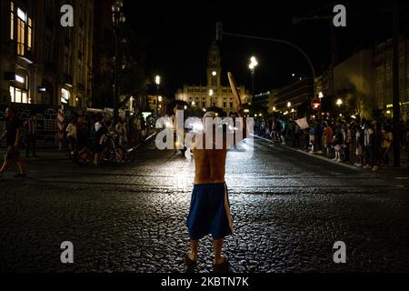 Supporters of FC Porto celebrate the win of Primeira Liga title, in ...