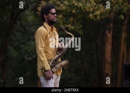 Ariel Bringuez de Cuban Jazz Syndicate during their performance at the ...