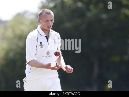 Jack Hart of Billericay CC during Shepherd Neame Essex Cricket League ...