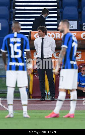 Antonio Conte manager of FC Internazionale during the Serie A match ...