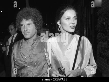 Lynda Carter and Ron Samuels seen exiting Mr. Chow's Restaurant on ...