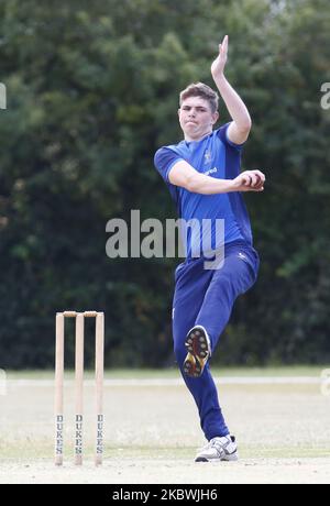 Ollie Todd of Sheffield CC during Shepherd Neame Essex Cricket League ...