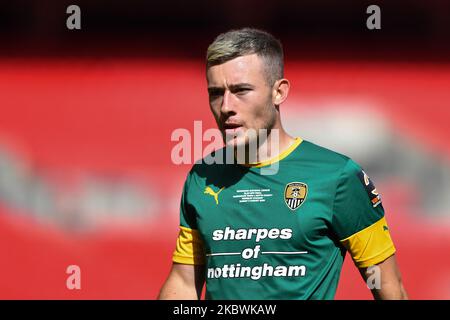 Callum Roberts (37) of Notts County celebrates after scoring a goal to ...