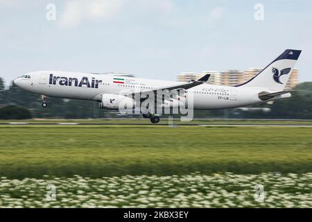 Logo of the airline IranAir of the Islamic Republic of Iran with seat ...