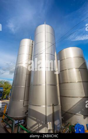 Cider storage vats Stock Photo - Alamy