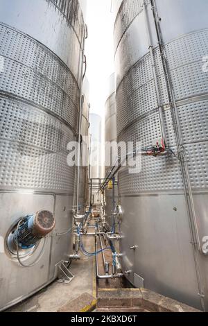 Cider storage vats Stock Photo - Alamy