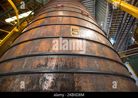 Oak cider storage vats Stock Photo - Alamy