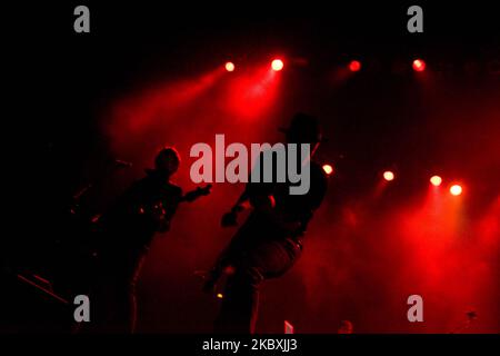 Neil Primrose of the Scottish rock band Travis performs in concert at ...