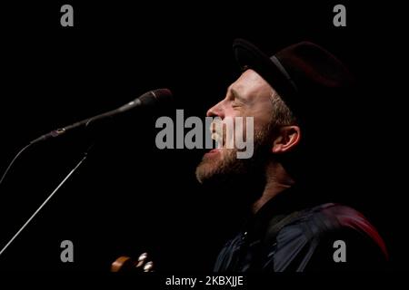 Neil Primrose of the Scottish rock band Travis performs in concert at ...