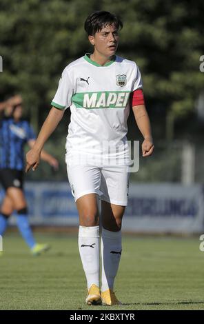 Alice Parisi of U.S. Sassuolo Calcio and Lana Clelland of U.S. Sassuolo ...