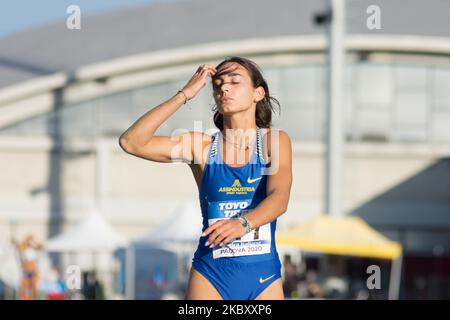 Veronica Zanon competes in the Women's Triple Jump during the Italian ...