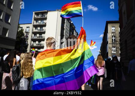 LGBT activists and supporters demonstrate during Equality March in ...