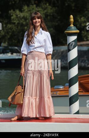 Annabelle Belmondo is seen arriving at the Excelsior during the 77th ...