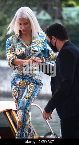 Baby K is seen arriving at the Excelsior during the 77th Venice Film ...