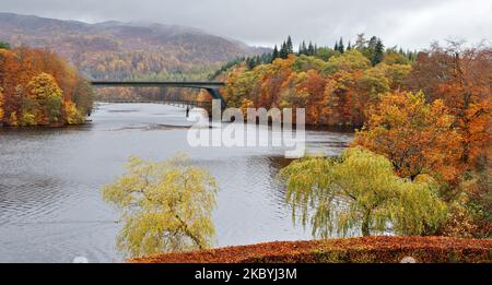 The A9 road bridge over Loch Fleet at the Mound Stock Photo - Alamy