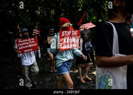Various groups protest during the birthday of late president and ...
