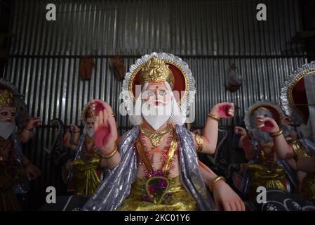 A Portrait of the Hindu God Vishwakarma, which is being transported to ...