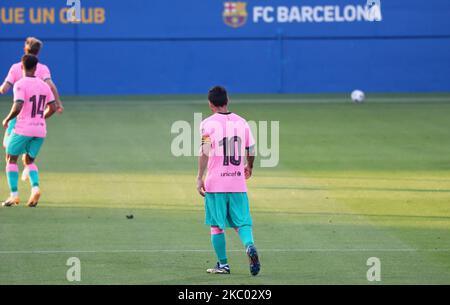 Leo Messi during the friendly match between FC Barcelona and Girona FC ...