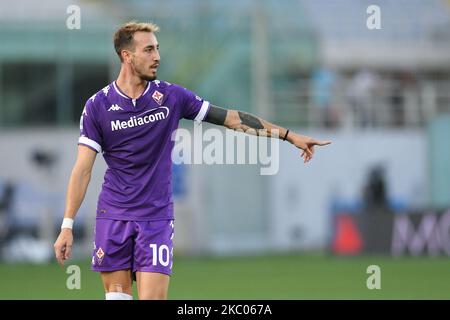 Gaetano Castrovilli of ACF Fiorentina gestures during the Serie A match ...