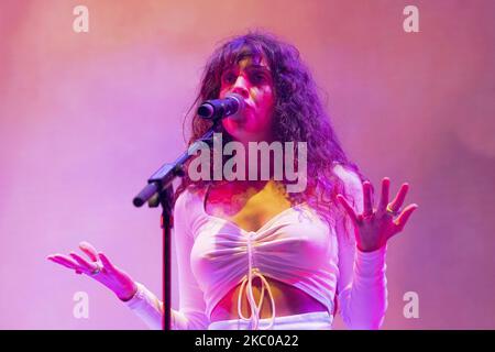 The singer Daniela Costas, (dani) during her performance at the ...