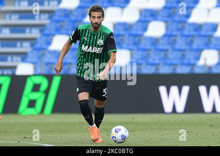 Gian Marco Ferrari of Sasssuolo Calcio during the Serie A match between Sassuolo and Cagliari at ...