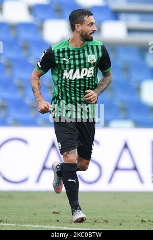 Francesco Caputo of Sasssuolo Calcio during the Serie A match between ...