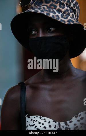 A model is seen at Dolce e Gabbana fashion show during the Milano ...