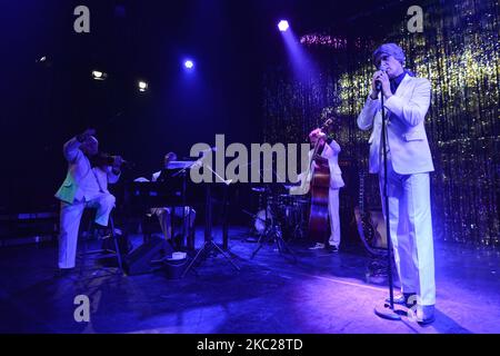 A scene from a media rehearsal of 'Ameri Cane' directed by Mirek ...